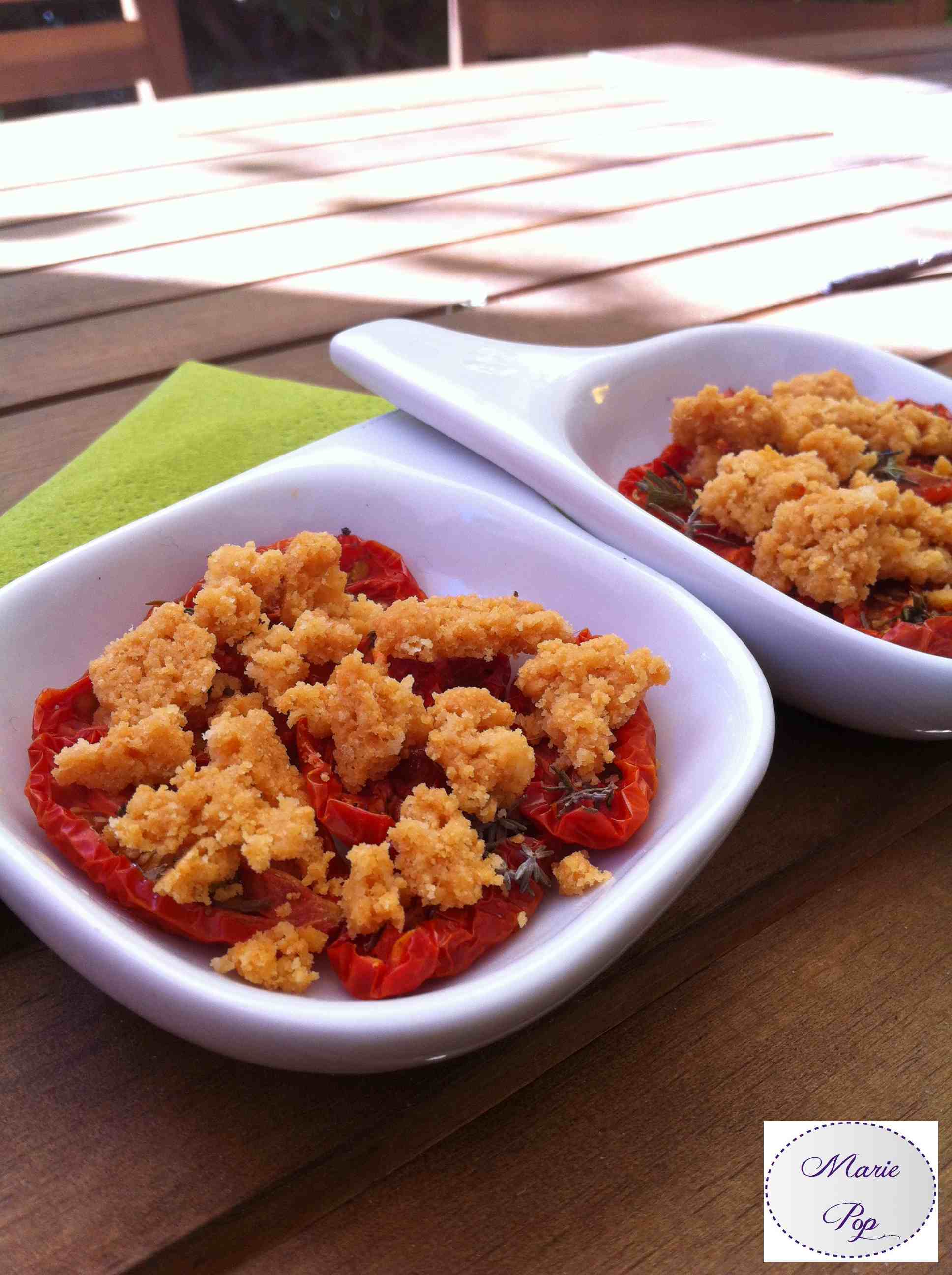 Crumble De Parmesan Aux Tomates Confites La Recette