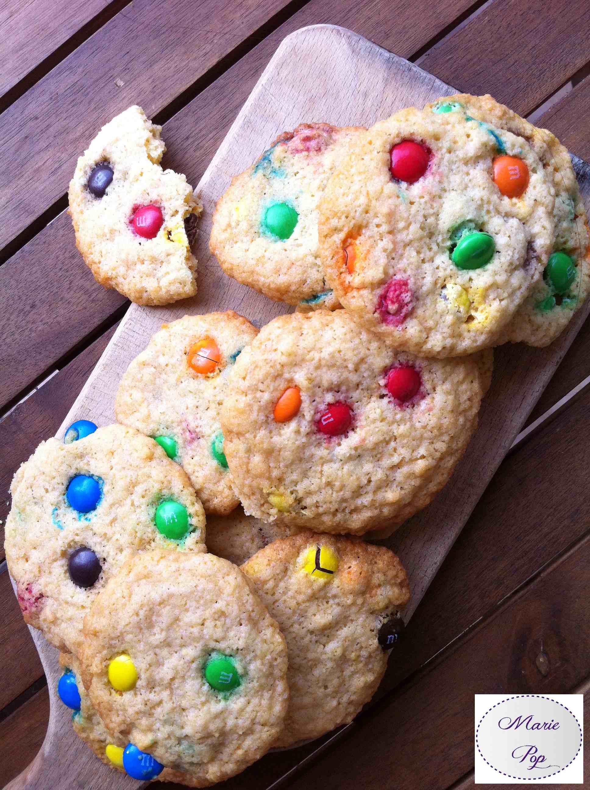 Cookies aux MM's - la recette