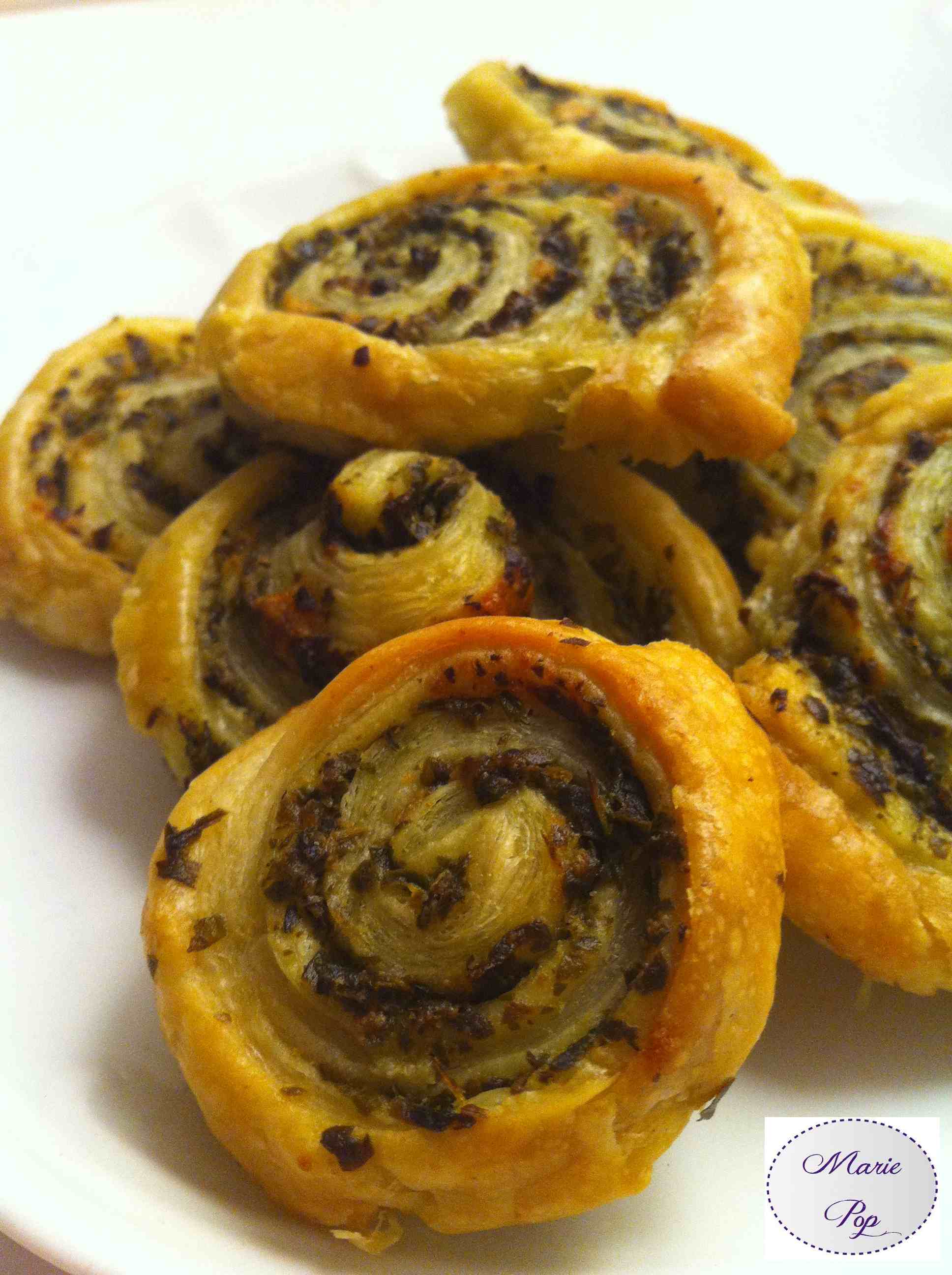 Escargots feuilletés au Pesto - la recette