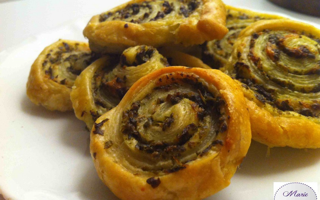 Escargots feuilletés au Pesto - la recette